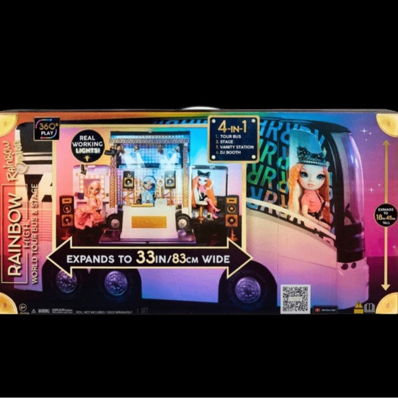 Toys | Tentpole Playset Rainbow Vision World Tour Bus Mga Rainbow High ...